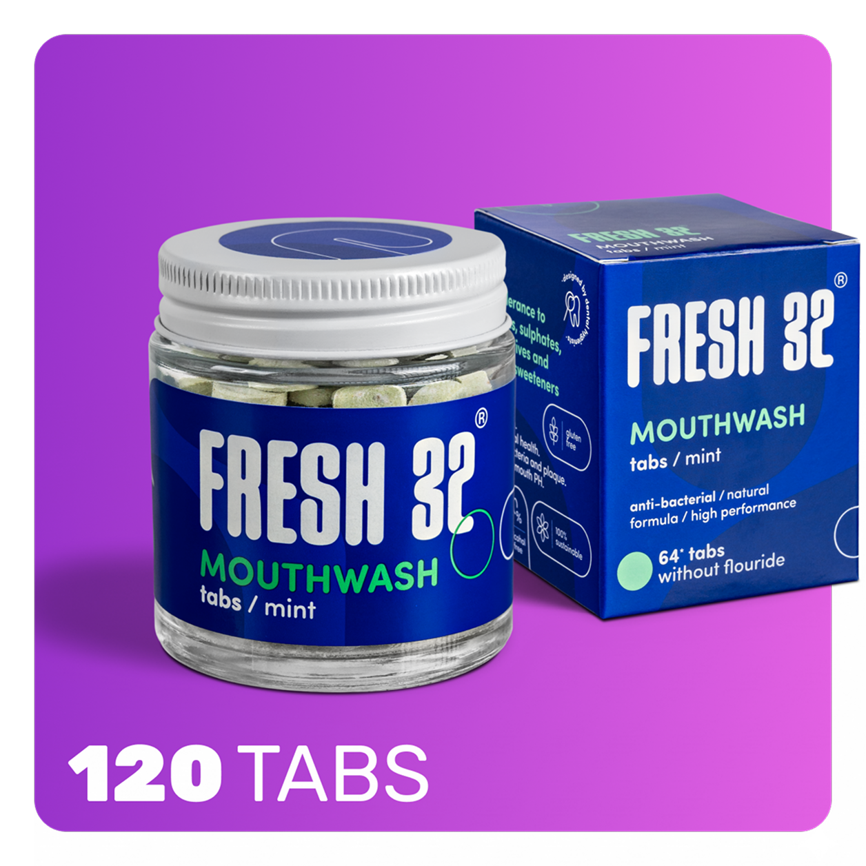 Mouthwash tabs | FRESH 32 | Buy now >>
